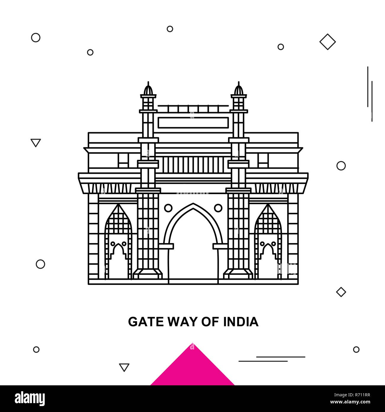 Gateway to bombay Stock Vector Images - Alamy