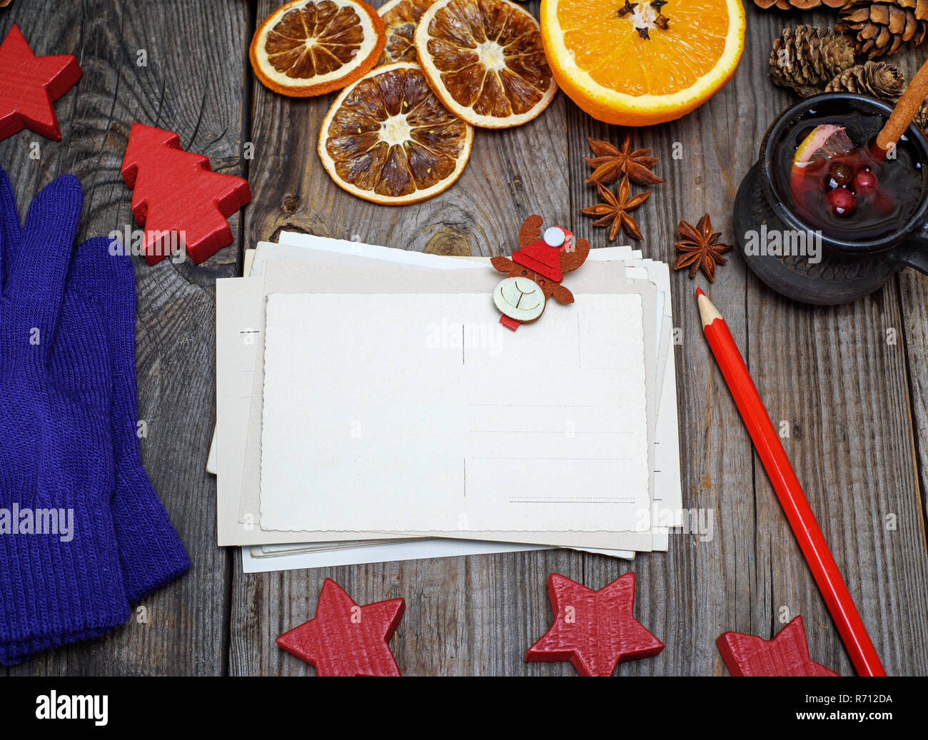 Postcards on table hi-res stock photography and images - Alamy