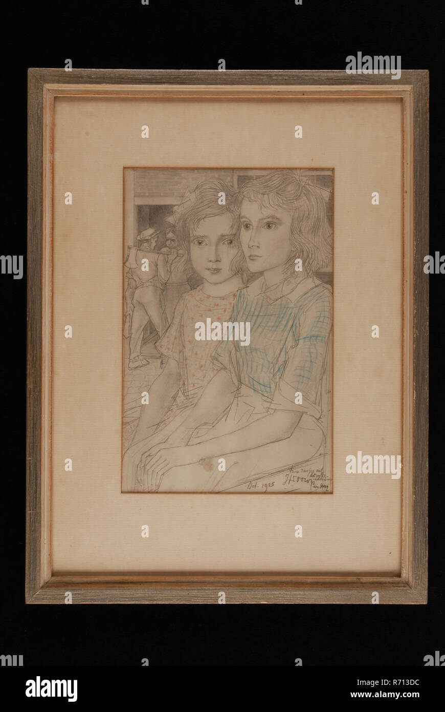 Jan Toorop, Offset printing of drawing Two sisters from the people's ...