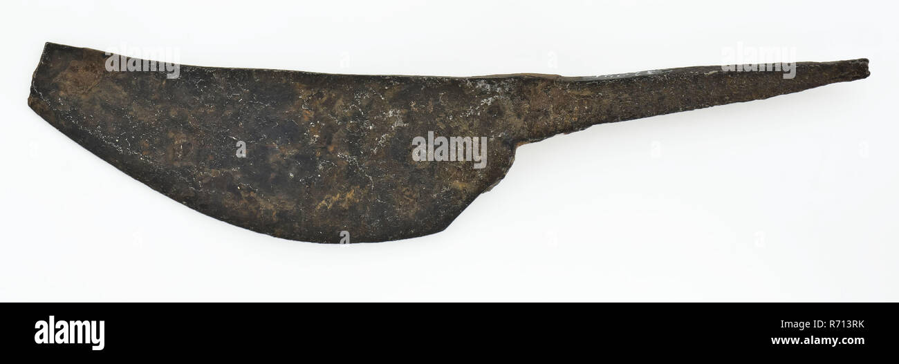 Bent blade with sting, of knife, knife cutting tool ground find iron ...