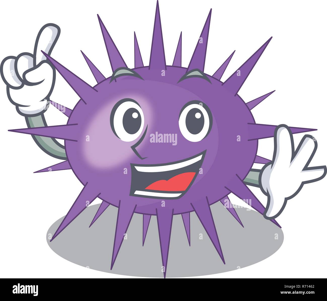 Finger sea urchin isolated on a character Stock Vector Image & Art - Alamy