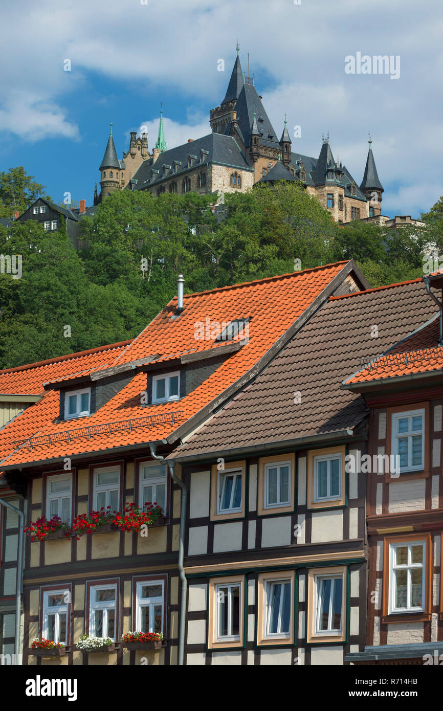 Schloss Wernigerode Castle, Wernigerode, Harz, Saxony-Anhalt, Germany ...