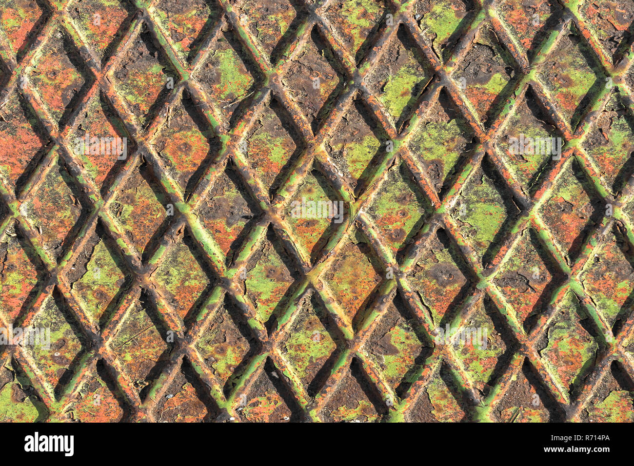 Red manhole cover hi-res stock photography and images - Alamy