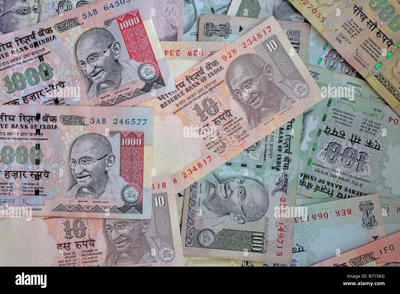 Indian currency bills hi-res stock photography and images - Alamy