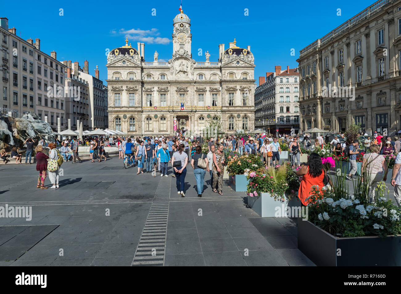 Place des Terreaux, Lyon, Rhone, France Stock Photo - Alamy