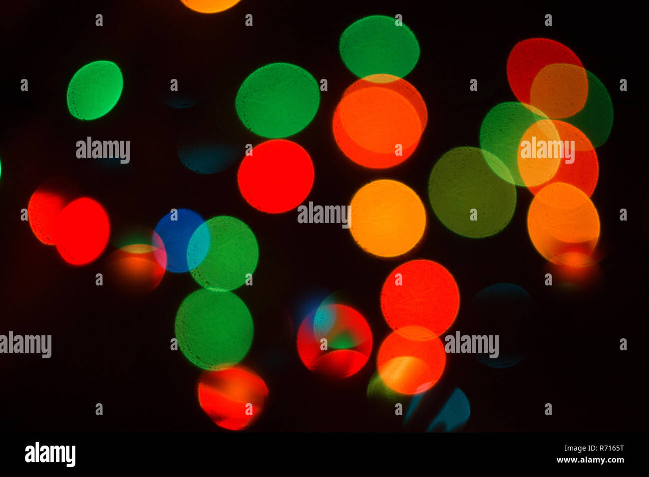 Festive garland glows blurred hi-res stock photography and images - Alamy