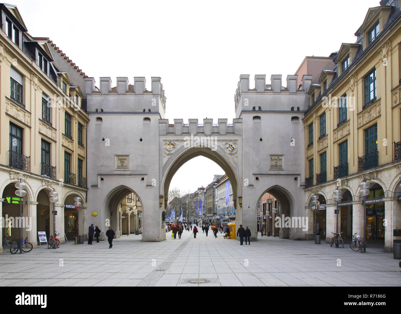 Karlstor gate (Neuhauser Tor) in Munich. Germany Stock Photo - Alamy