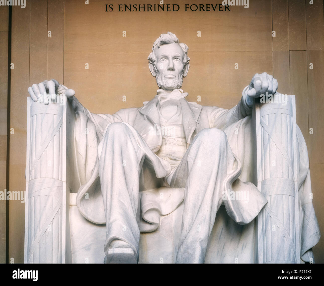 The Construction Of The Statue Of Abraham Lincoln High Resolution Stock ...