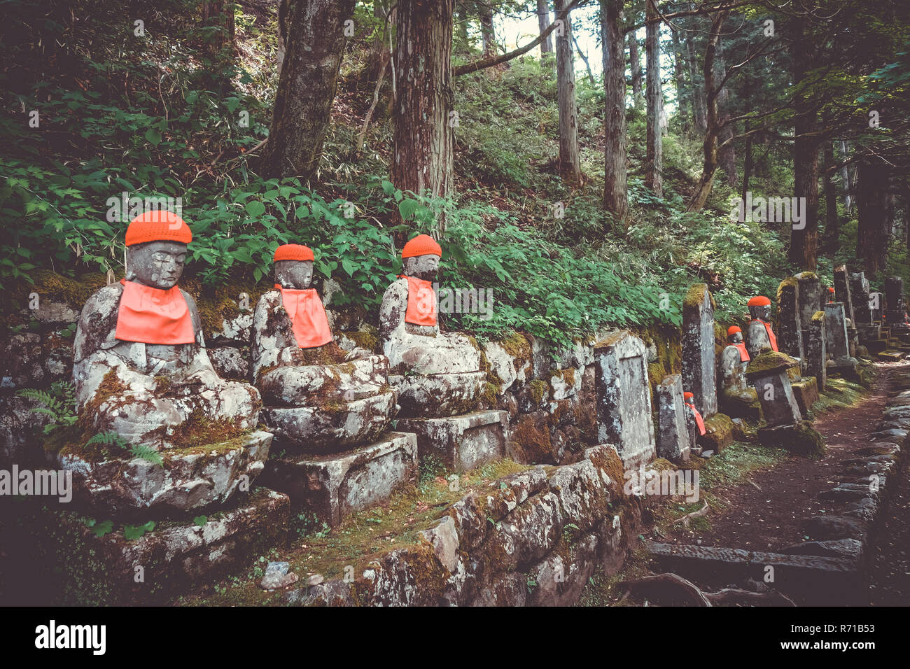 Japan ksitigarbha jizo buddhist buddhism religion japanese stone hi-res ...