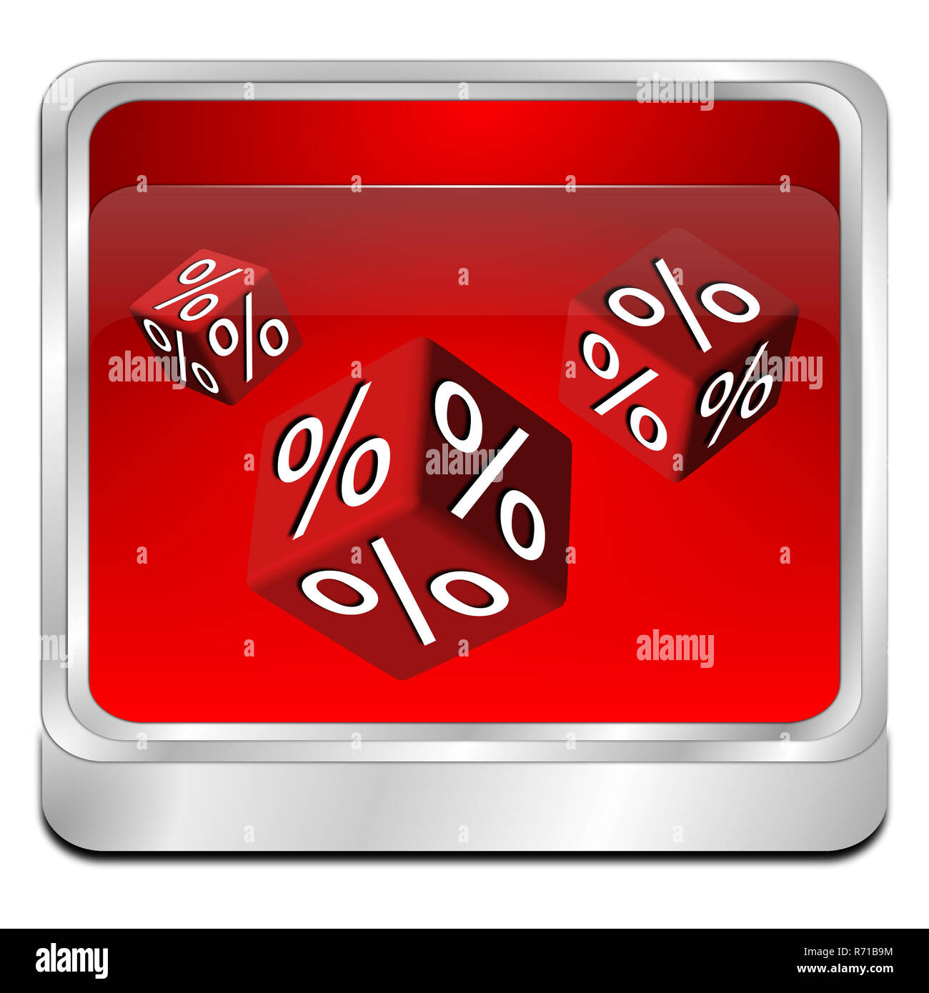 red Discount button - 3D illustration Stock Photo - Alamy