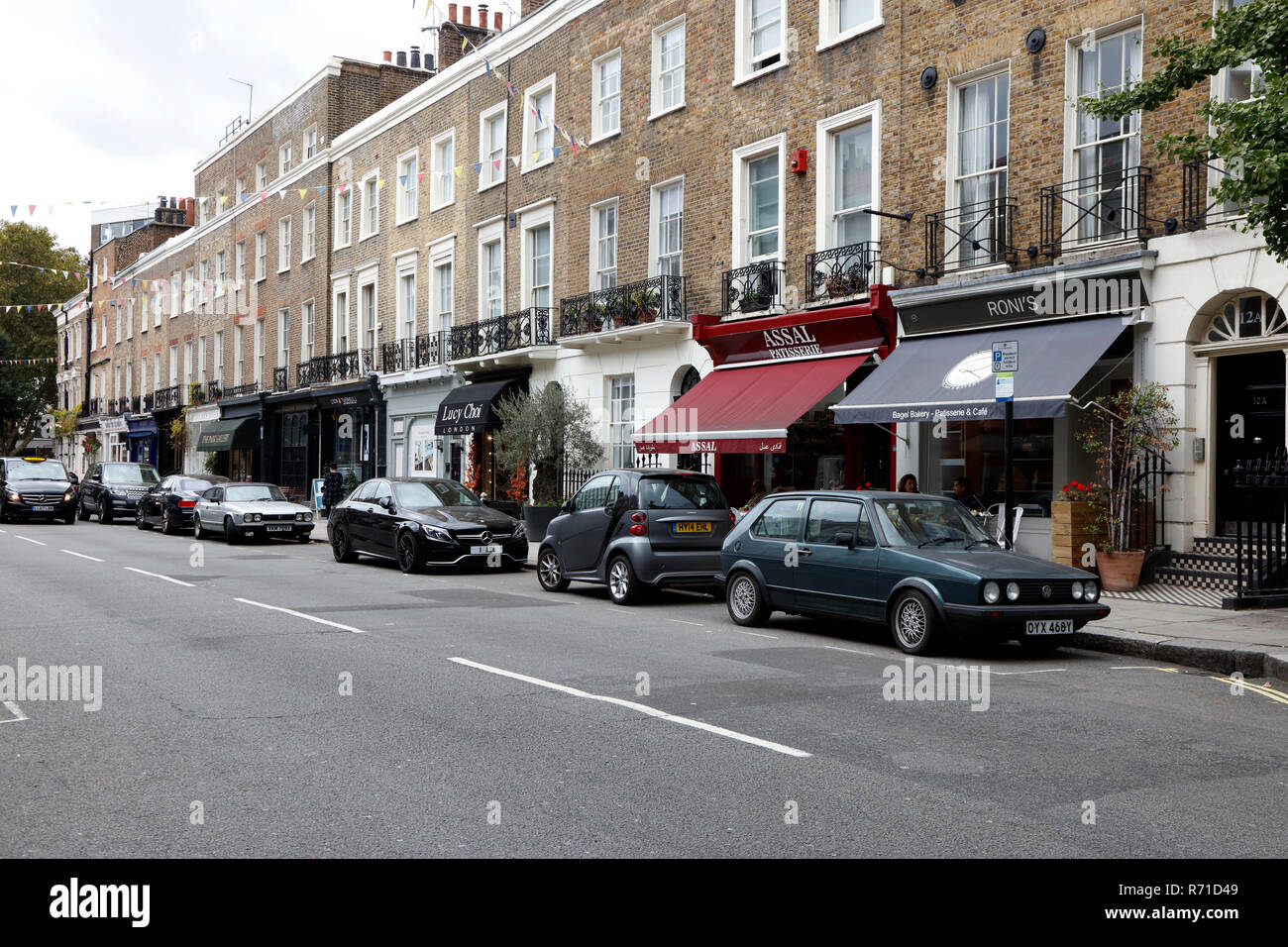 Connaught Street, Connaught Village, London, UK Stock Photo - Alamy