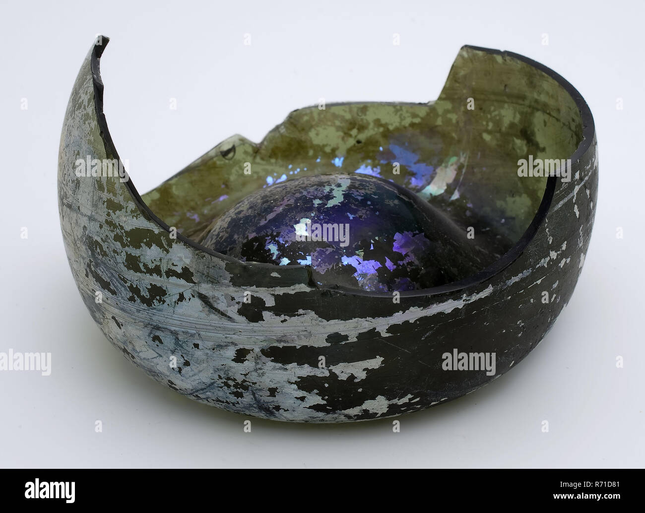 Fragment of bottom of bulbous bottle, belly bottle bottle holder soil ...