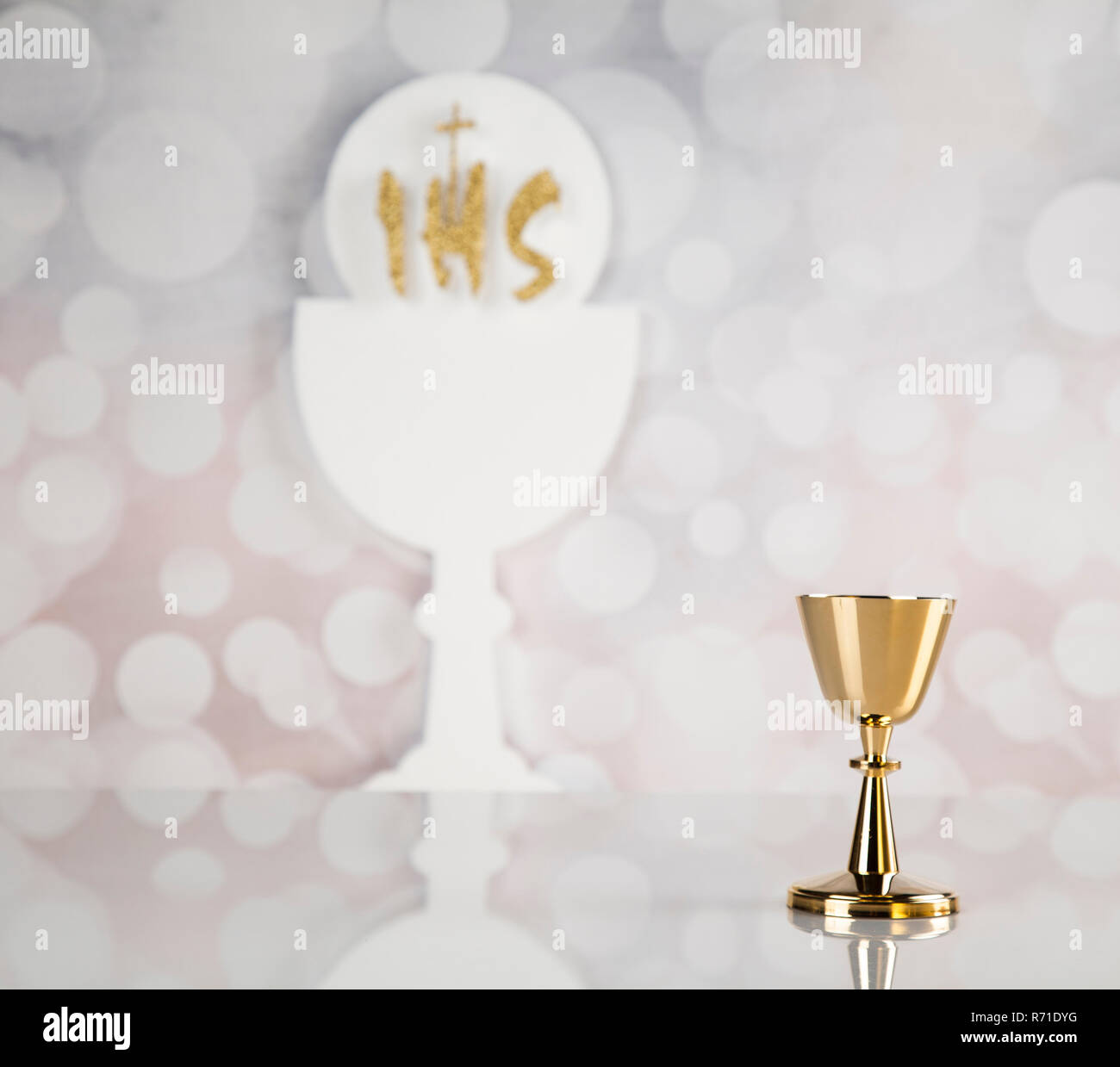 Holy communion for christianity religion, elements on white background ...