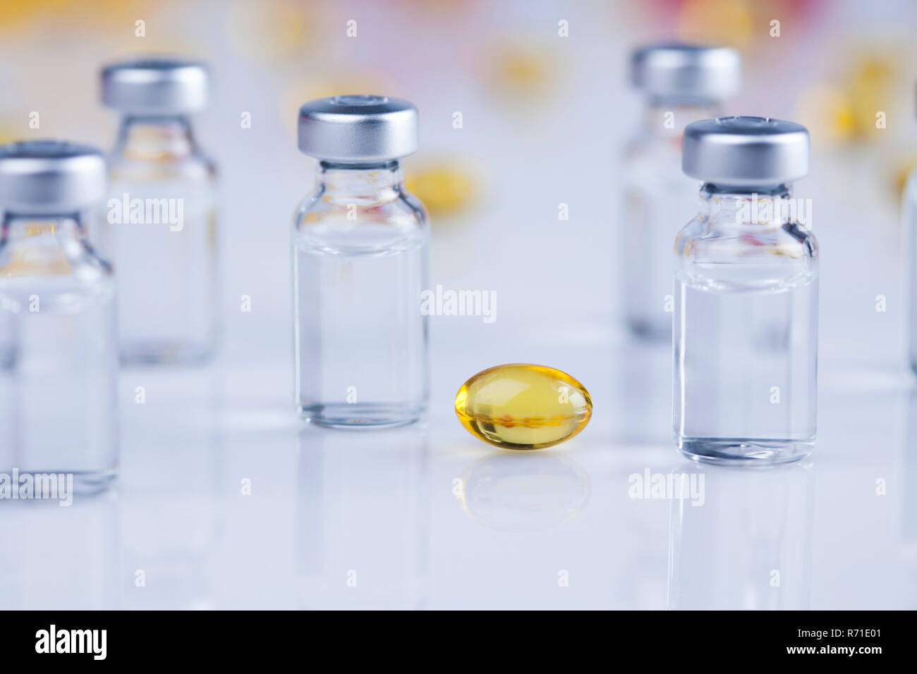 Healthy, Close up of Pills, Tablets, Capsule, Medical background Stock ...