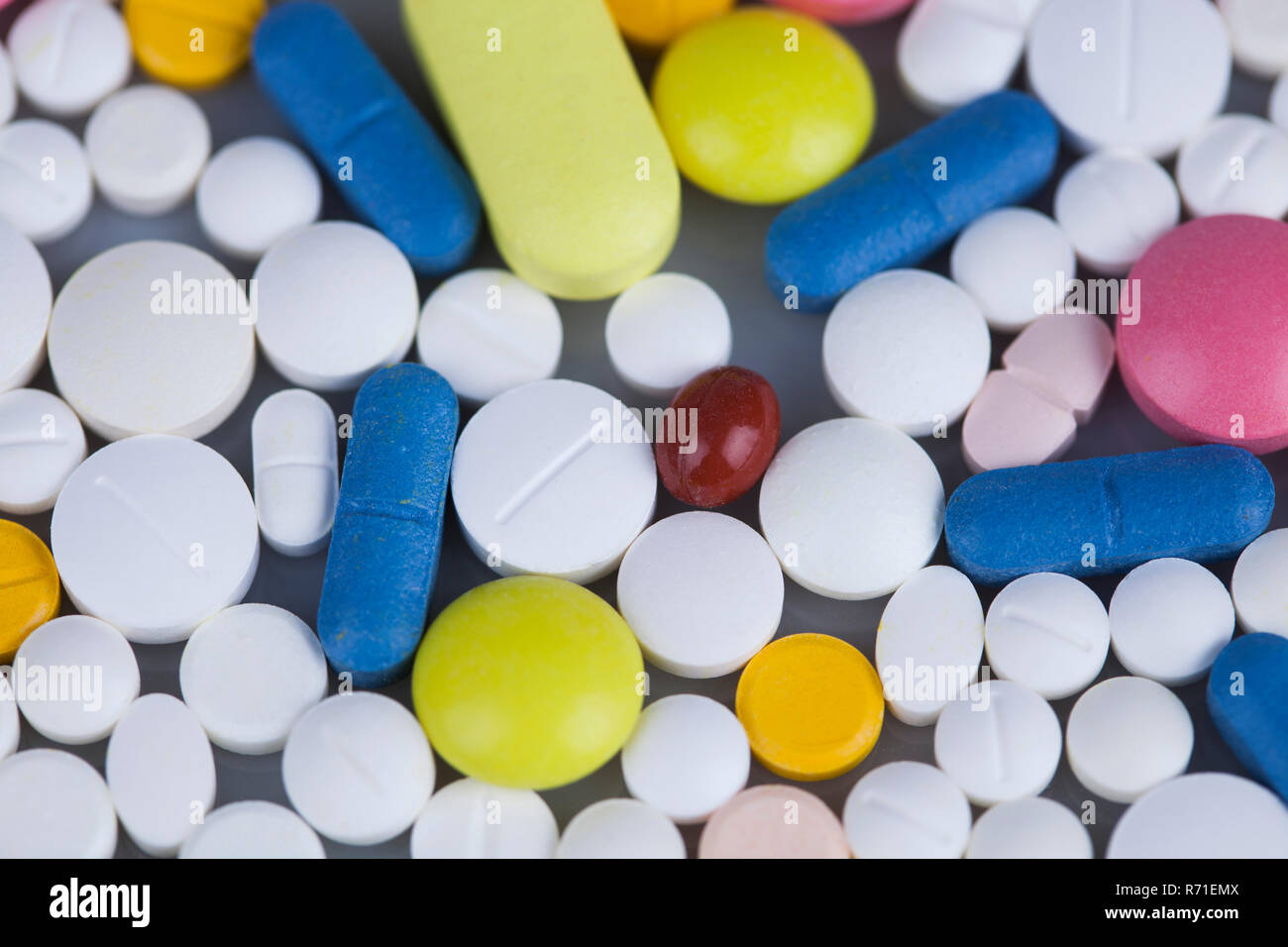 Healthy, Close up of Pills, Tablets, Capsule, Medical background Stock ...