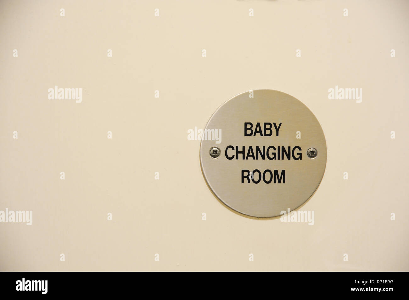 Baby change sign hi-res stock photography and images - Alamy