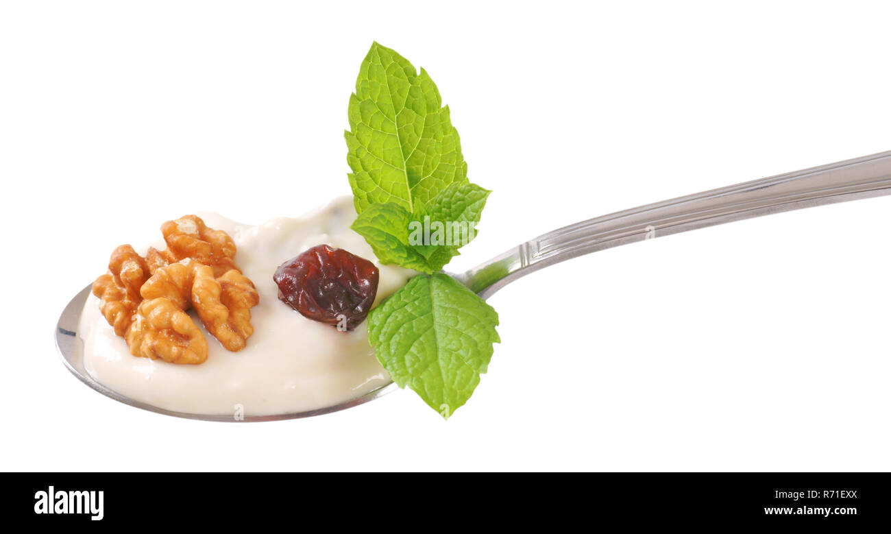 Raisins spoon isolated Cut Out Stock Images & Pictures - Alamy