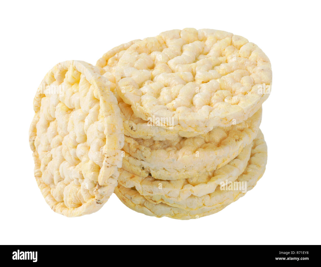 Puffed rice slice Cut Out Stock Images & Pictures - Alamy