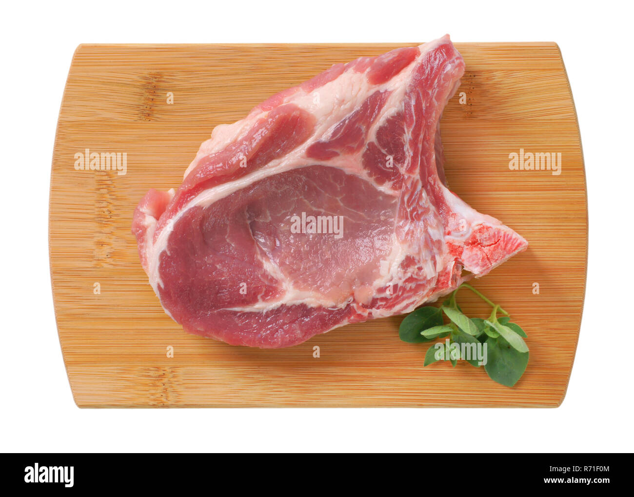 raw pork chop Stock Photo - Alamy