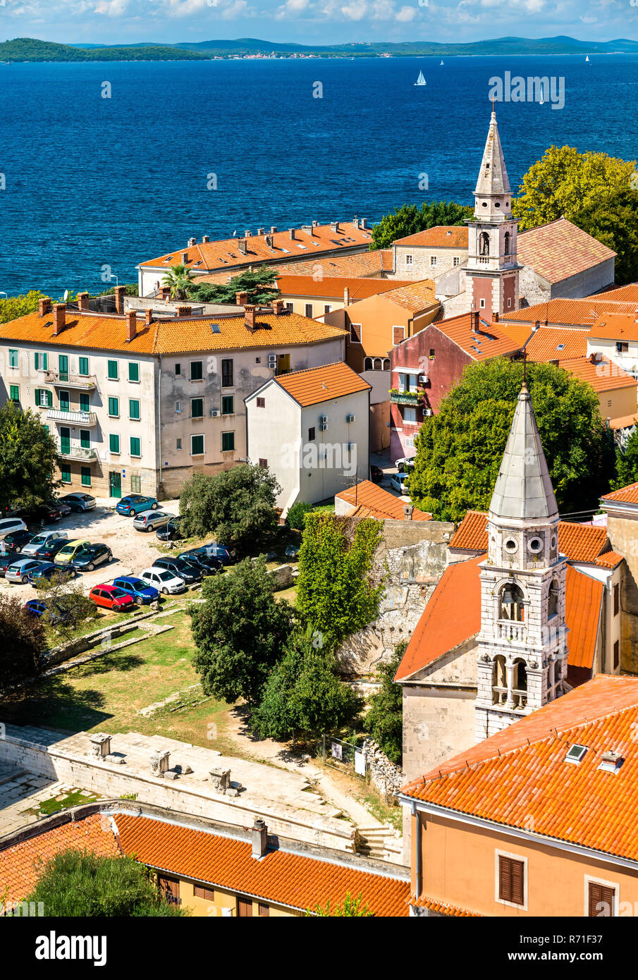 St. Elijah and St. Francis Churches in Zadar - Croatia, Europe Stock ...