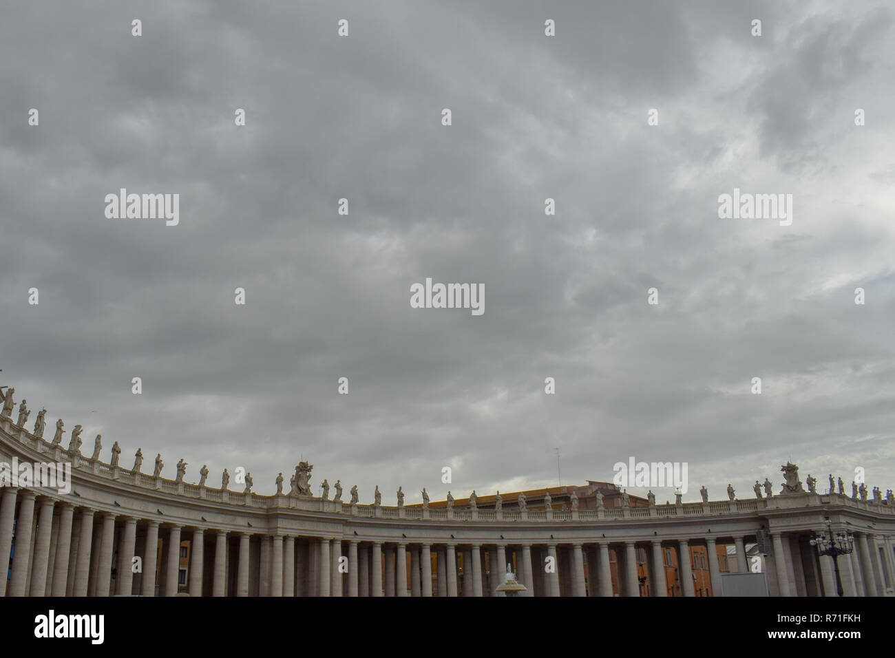 Right Wing of Saint Peter's Square, Vatican, Italy Stock Photo - Alamy