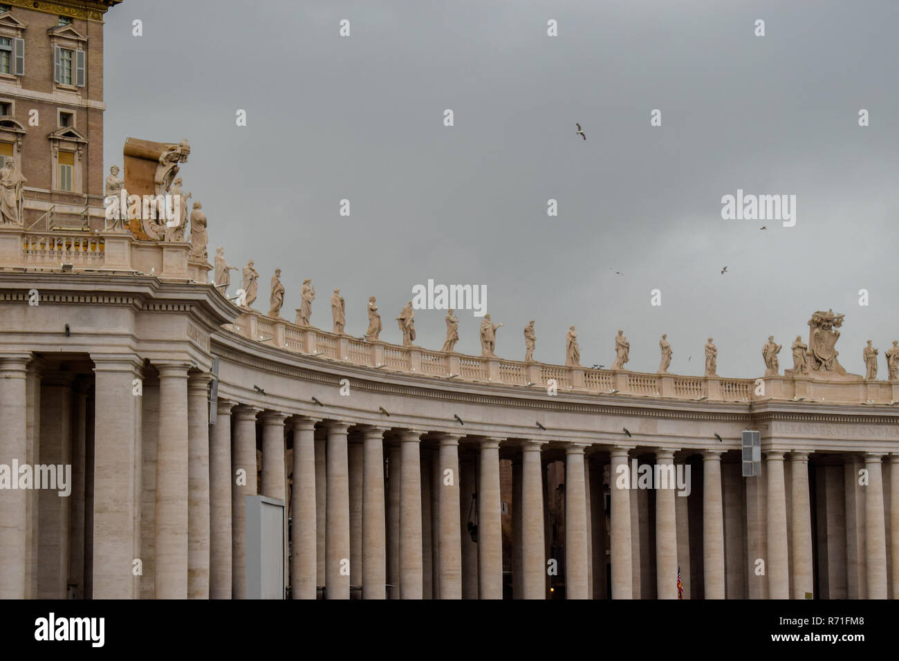 Right Wing of Saint Peter's Square, Vatican, Italy Stock Photo - Alamy