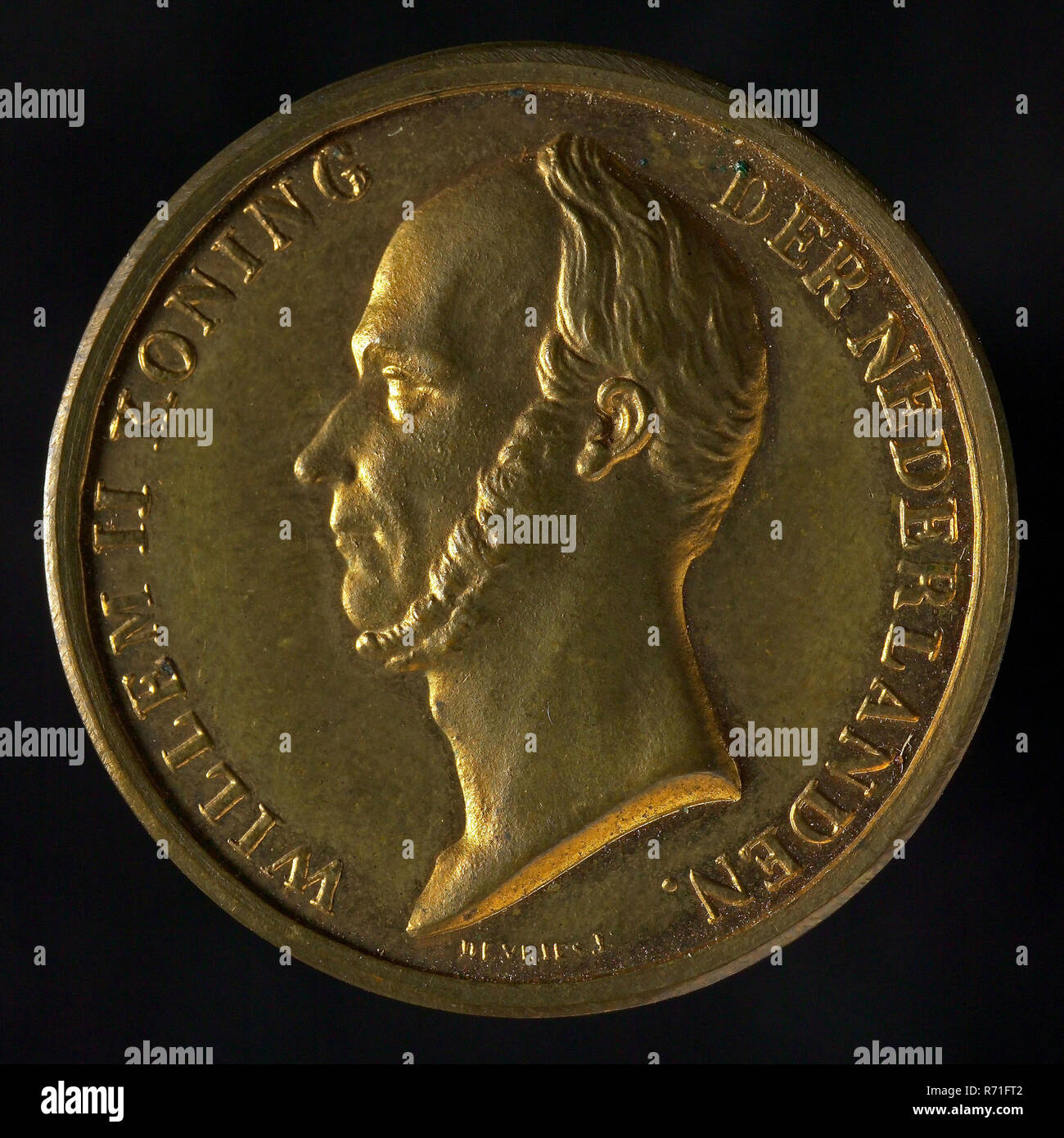 M.E.C.F. de Vries, Medal on the death of King William II, death medal ...