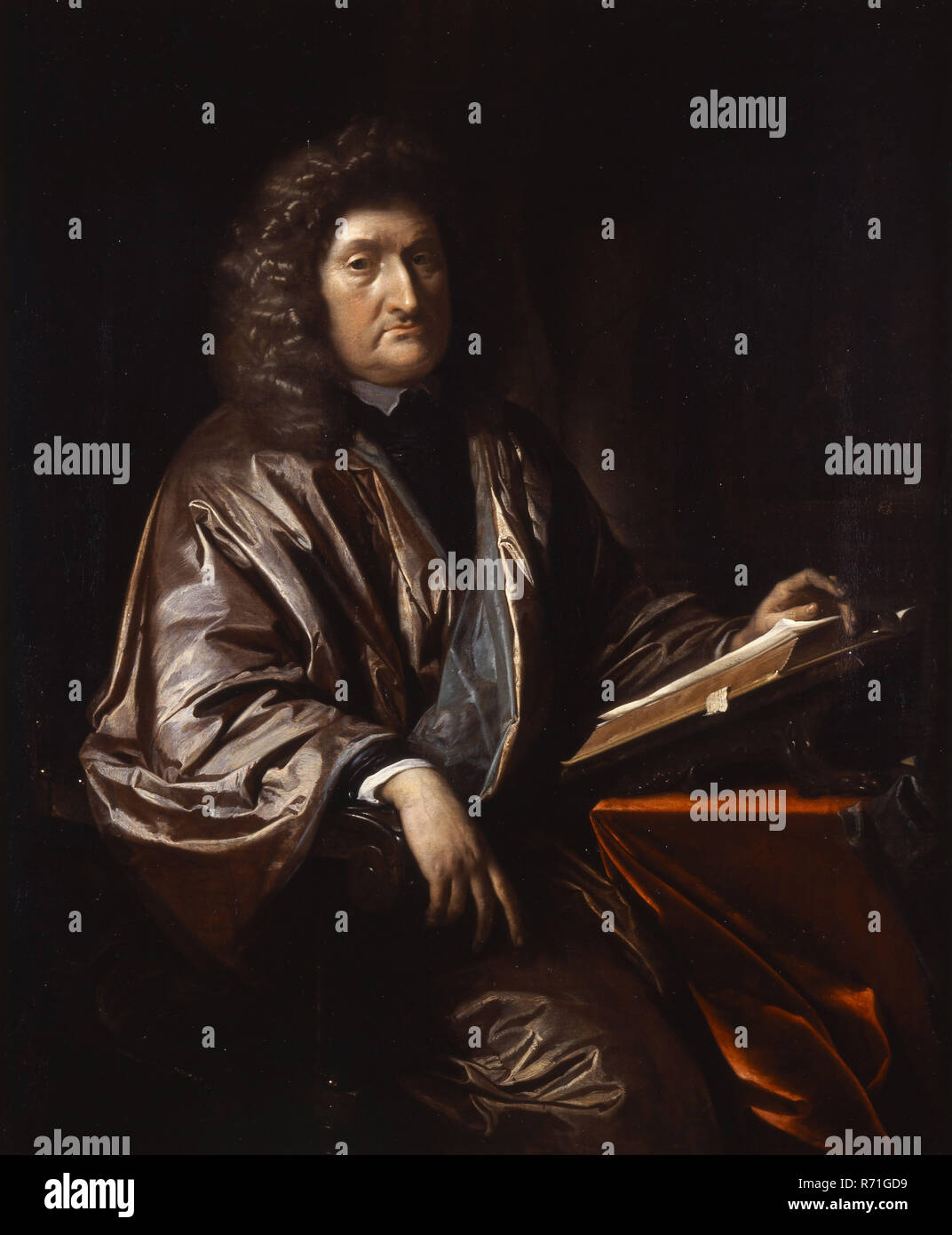 Adriaen van der Werff, Portrait of Johannes Roos (1620-1703), portrait ...