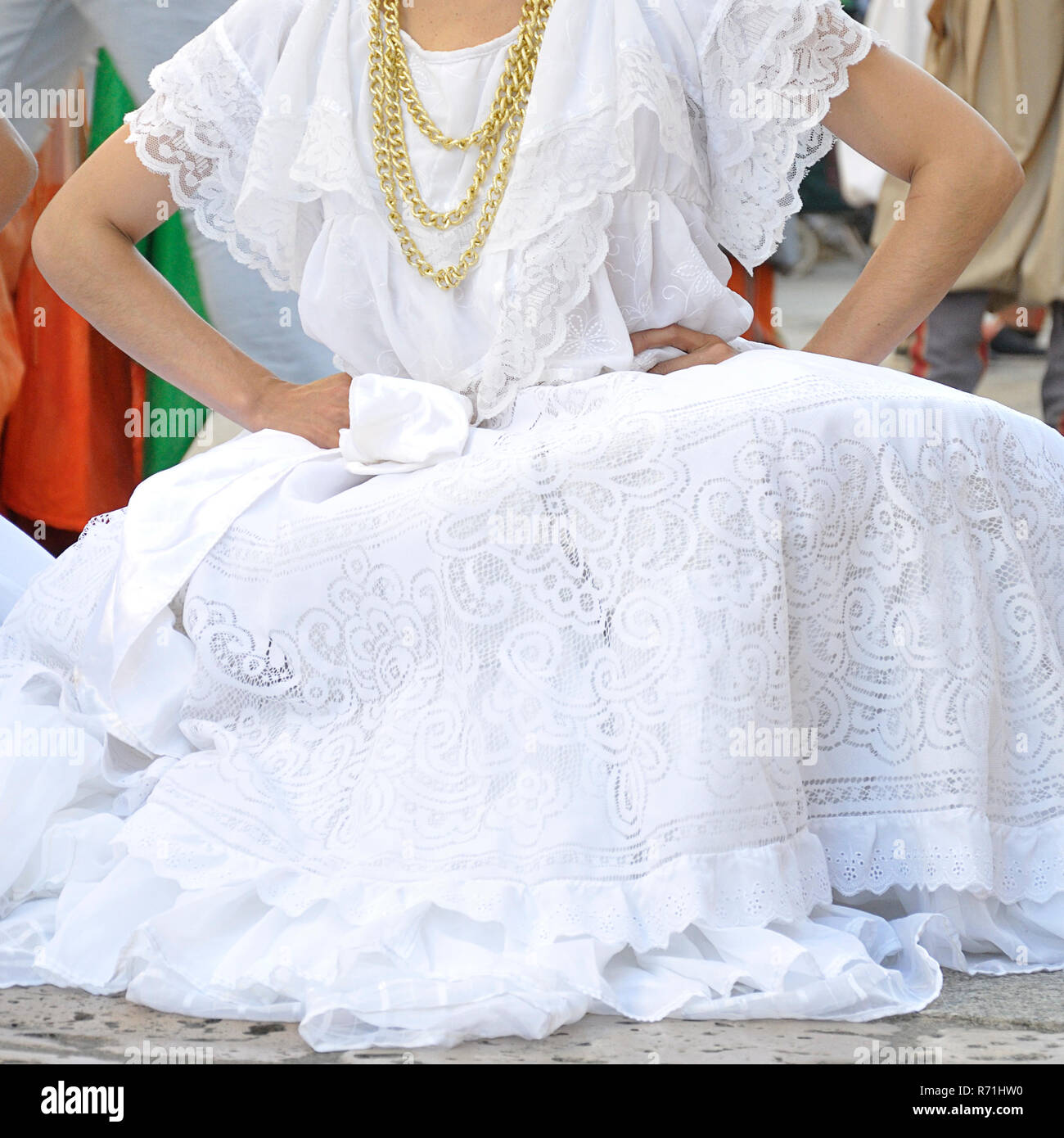 Detail of one of the folk costume of Brazil Stock Photo - Alamy