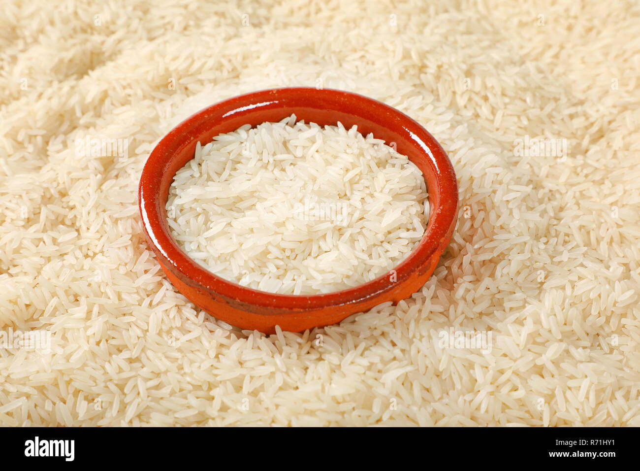 white long grained rice Stock Photo - Alamy