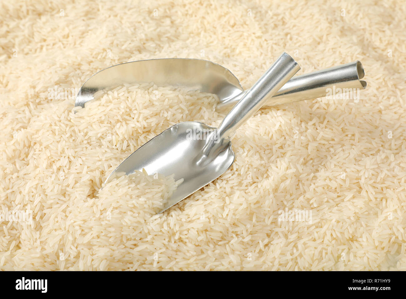 white long grained rice Stock Photo - Alamy