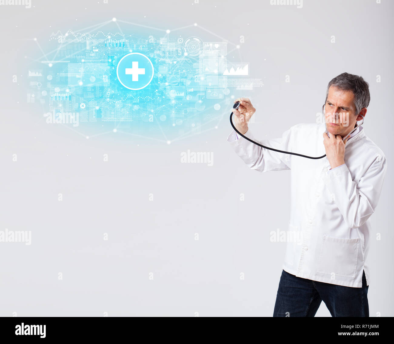 Professional researcher investigate the results Stock Photo - Alamy