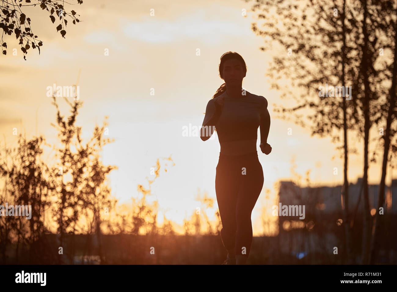 Female jogging exercise hi-res stock photography and images - Alamy