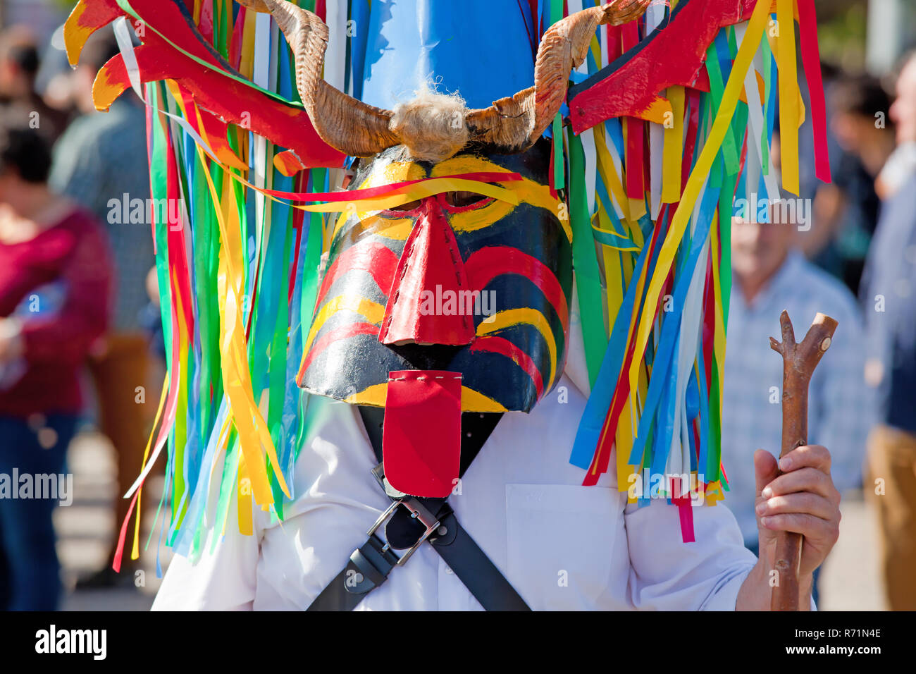 Parade of costumes and traditional masks of Iberia at the XII ...