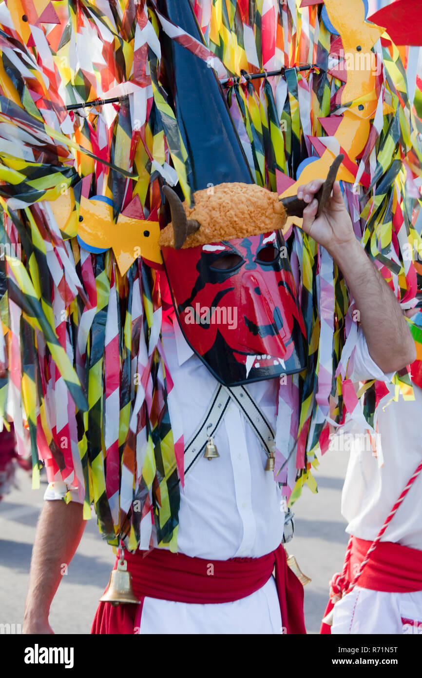 Parade of costumes and traditional masks of Iberia at the XII ...