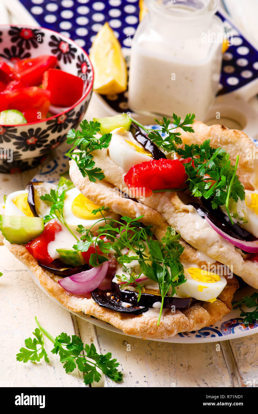 Pita sabich sandwich hi-res stock photography and images - Alamy