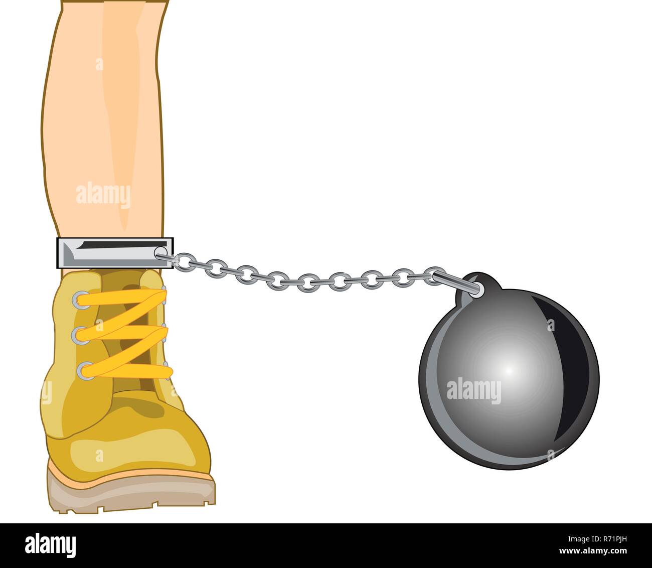 Chain leg chain Stock Vector Images - Alamy