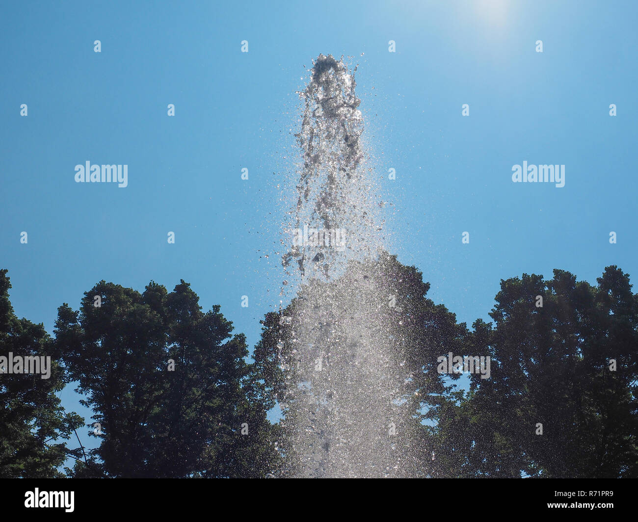 fountain jet of water Stock Photo - Alamy