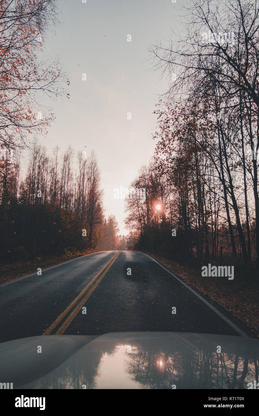 Driving through countryside hi-res stock photography and images - Alamy