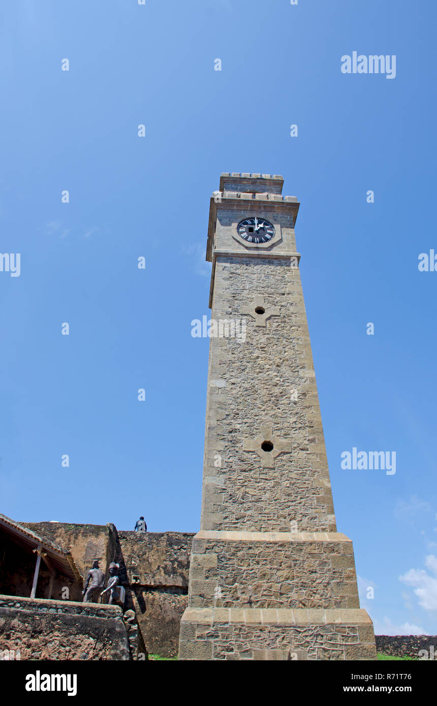 Clock tower Galle fort in Sri Lanka Stock Photo - Alamy