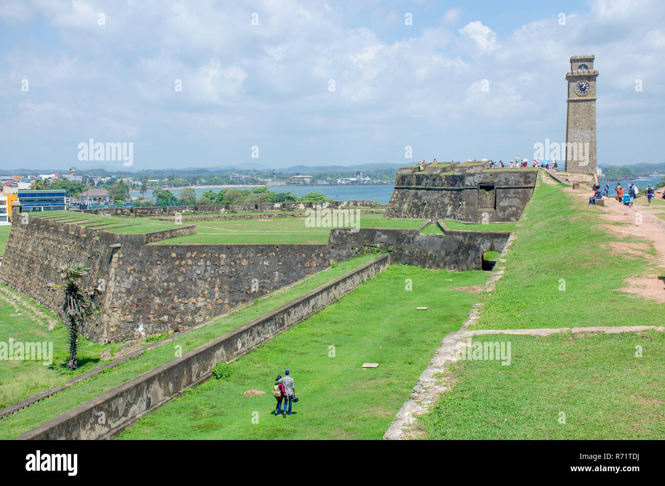 Clock tower Galle fort in Sri Lanka Stock Photo - Alamy