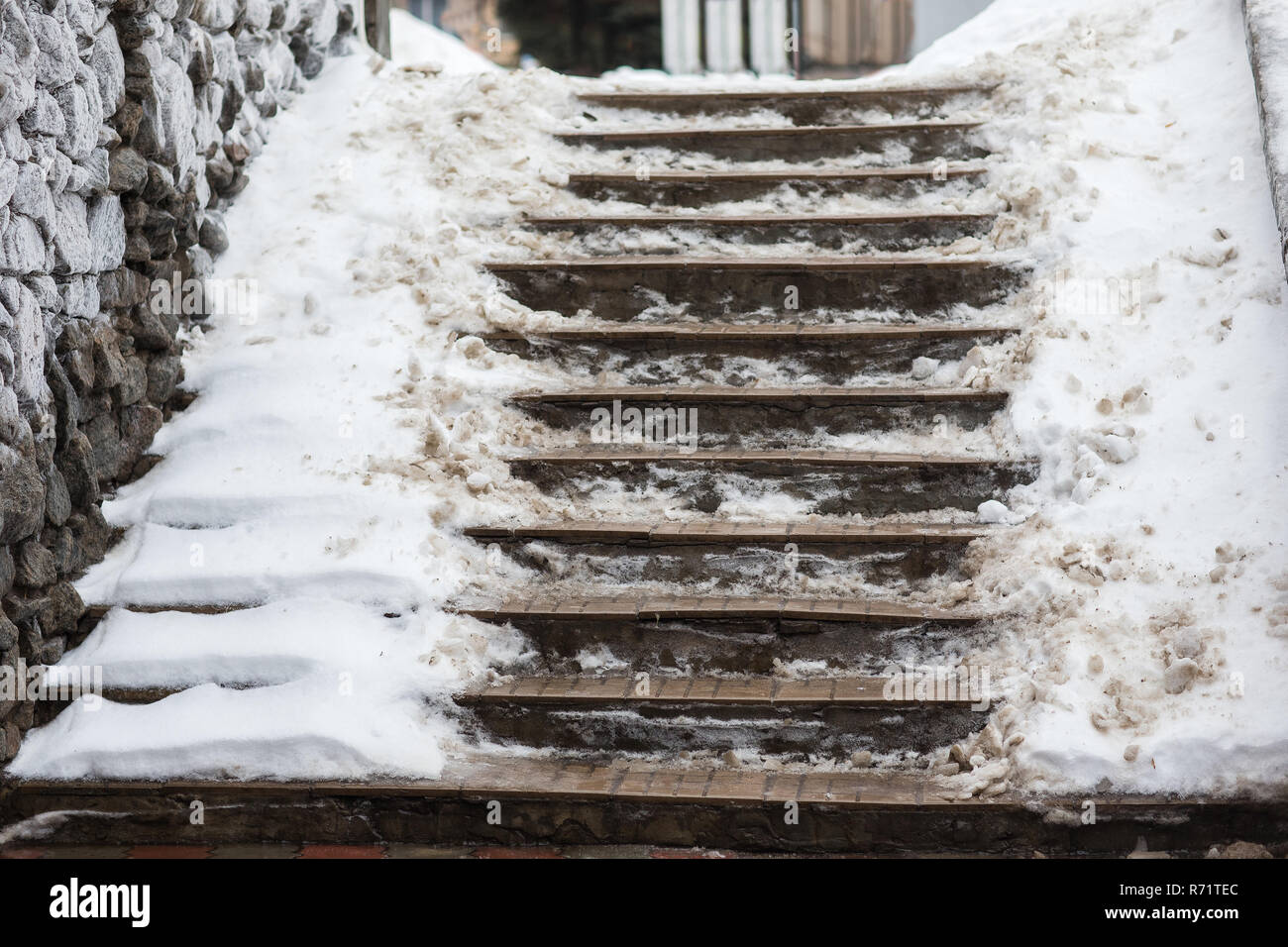 Slippery stairs hi-res stock photography and images - Alamy