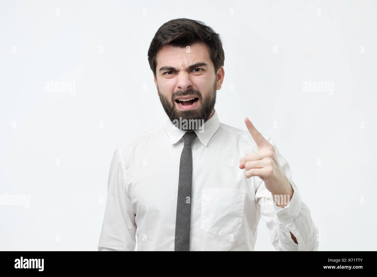 Angry guy pointing hi-res stock photography and images - Alamy