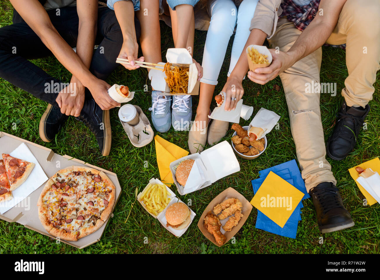 Junk food and bad eating Stock Photo - Alamy