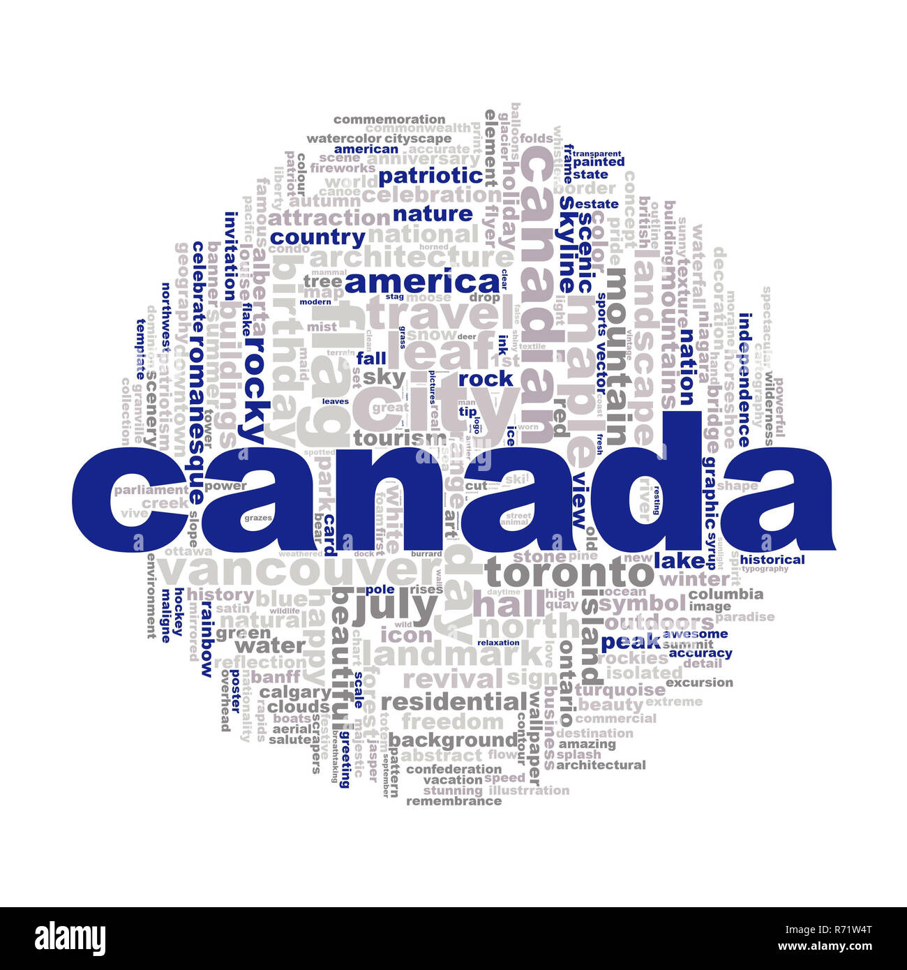 Canada cloud Cut Out Stock Images & Pictures - Alamy