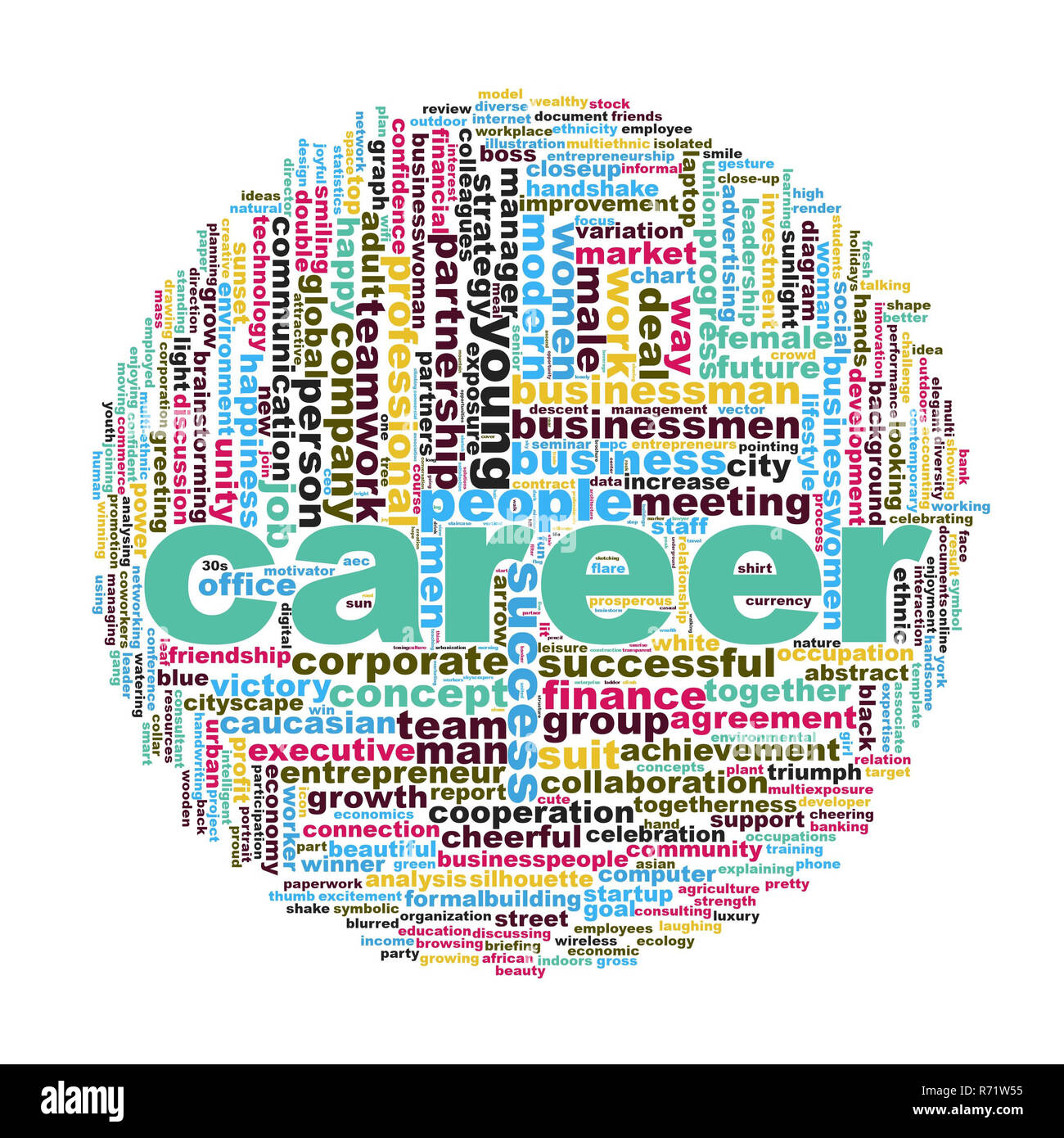 Career word cloud Stock Photo - Alamy