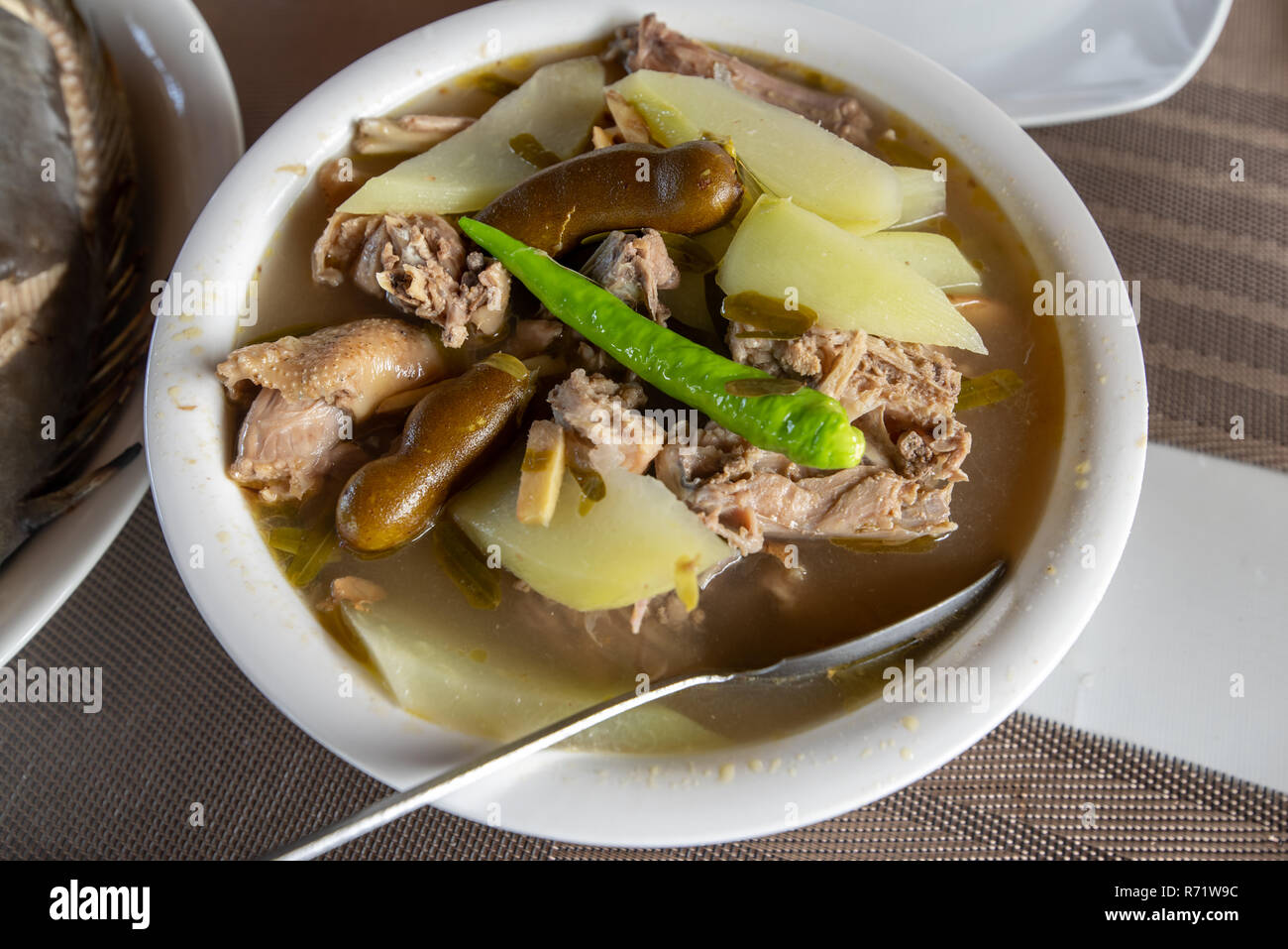 Traditional Filipino vegetable Food - Chicken Sinigang Stock Photo - Alamy