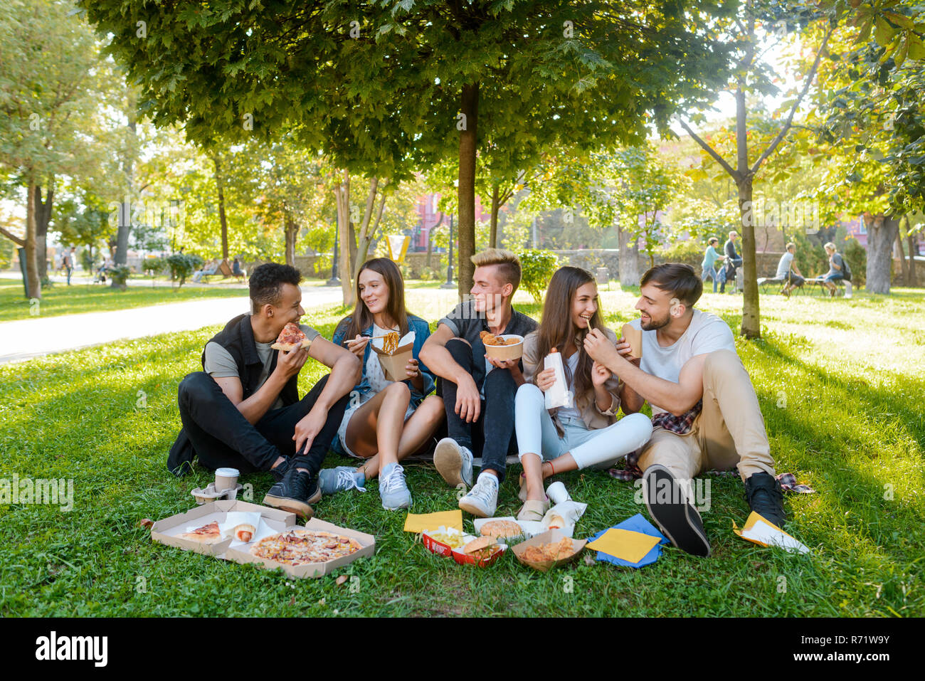 Group of friends having fun Stock Photo - Alamy