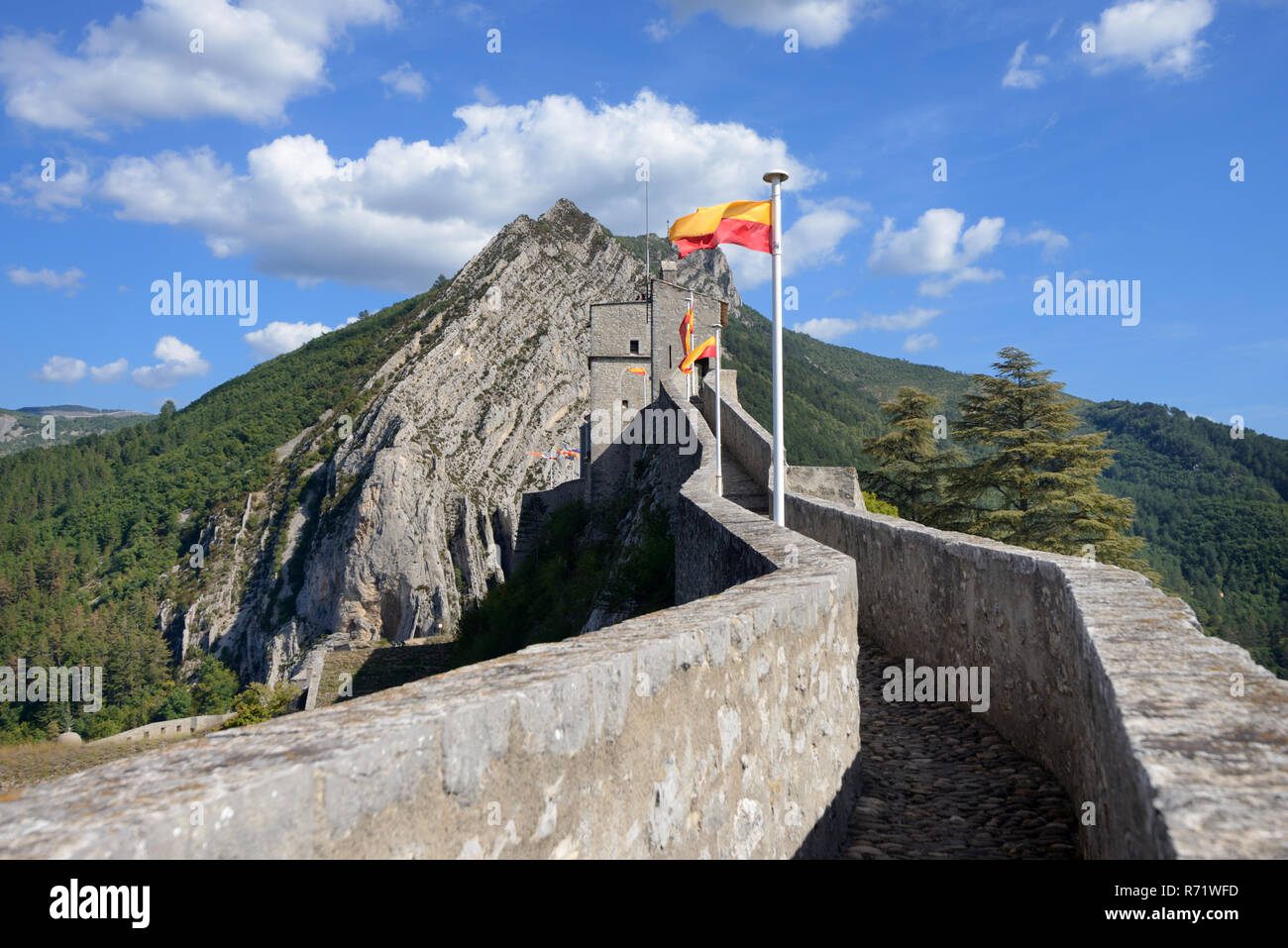 Upper Rampart & Elevated Protected Walkway of the Medieval Citadel ...
