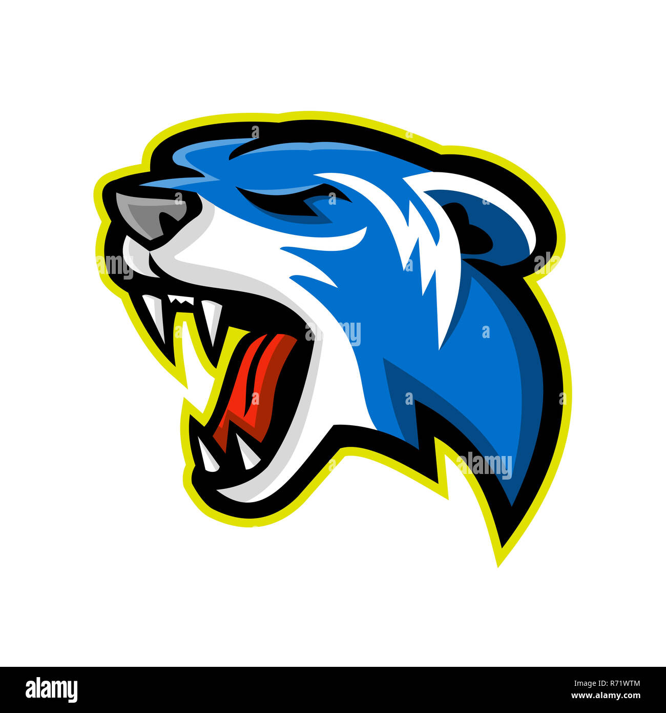 Angry Polecat Mascot Stock Photo - Alamy